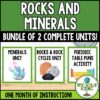 Rocks And Minerals Unit Bundle | Spectacular Science