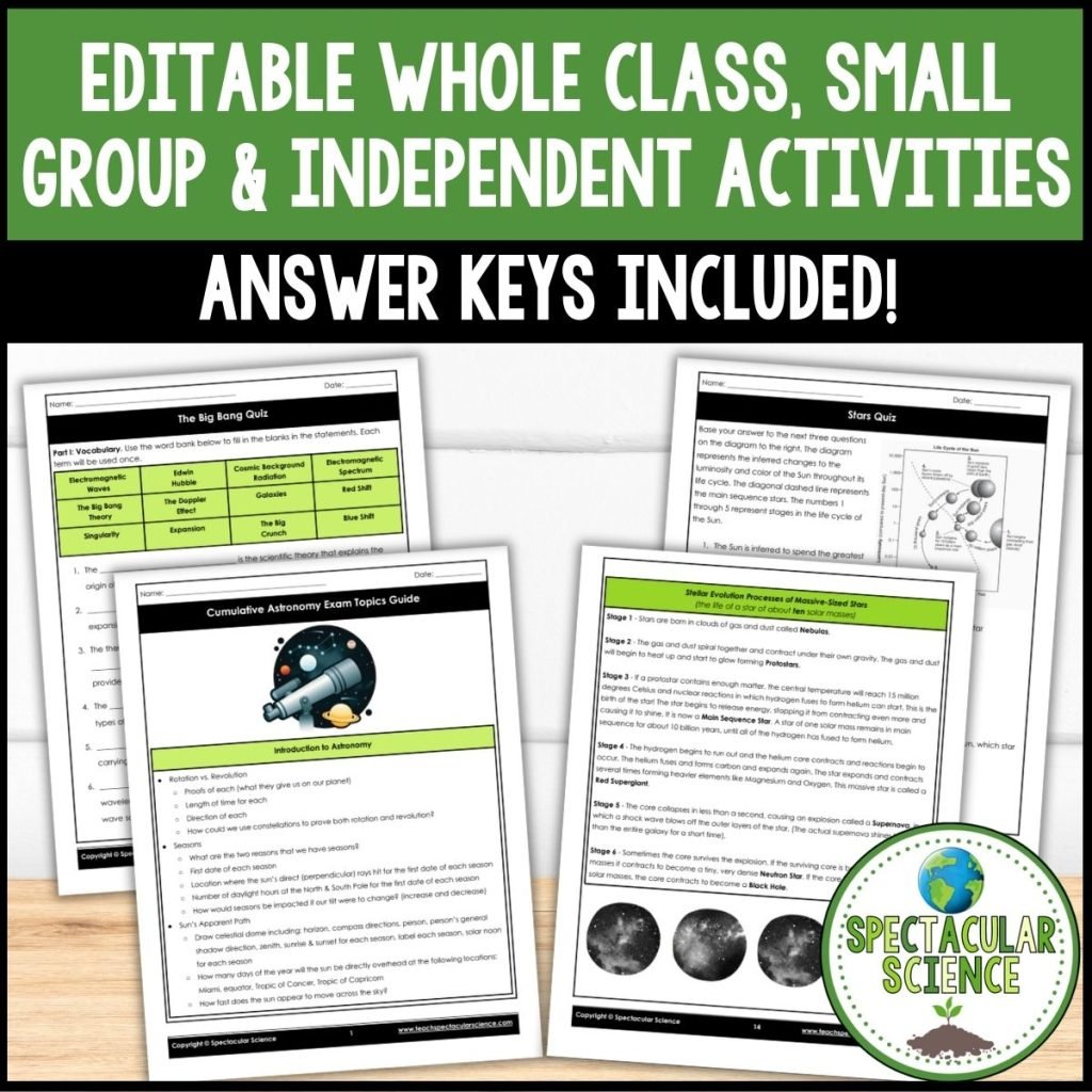 Astronomy Unit Bundle | Spectacular Science