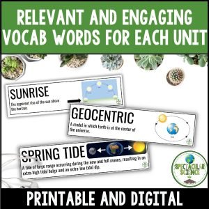 Astronomy Word Wall Bundle - Space, Digital, Editable, Poster ...