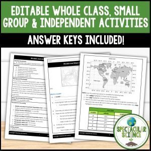 Earth Measures And Models Bundle - Latitude And Longitude