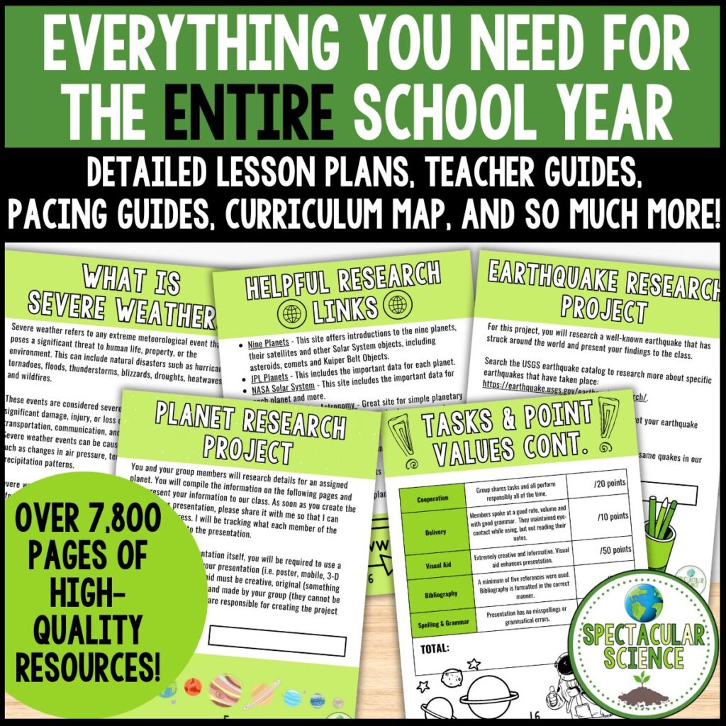 Earth And Space Science Curriculum Full Year Bundle - Lesson Plans ...