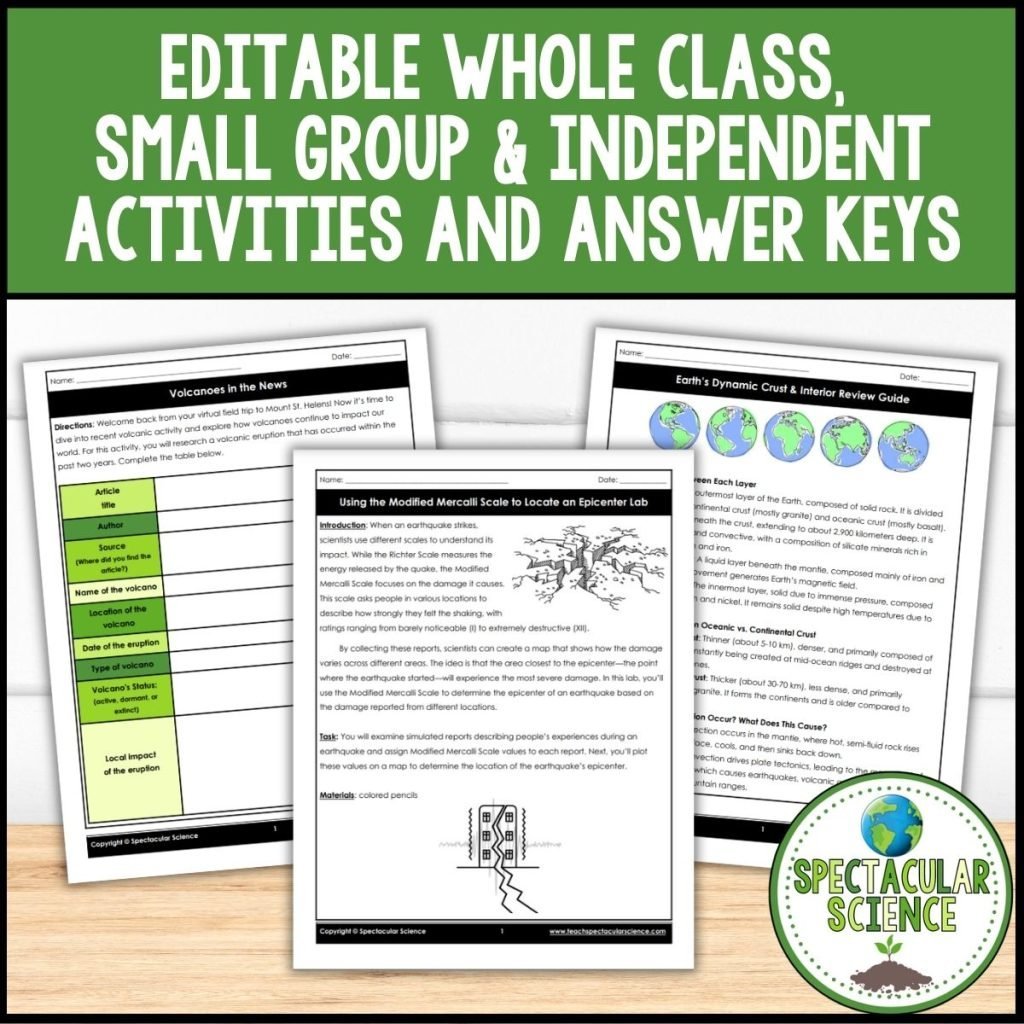 Earth's Dynamic Crust & Interior Unit Bundle | Spectacular Science