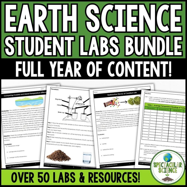Earth And Space Science Lab Bundle Full Year