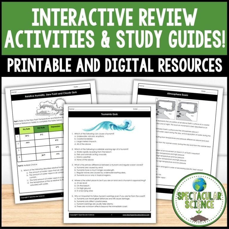 Earth Science Full Year Review & Assessment Bundle | Spectacular Science