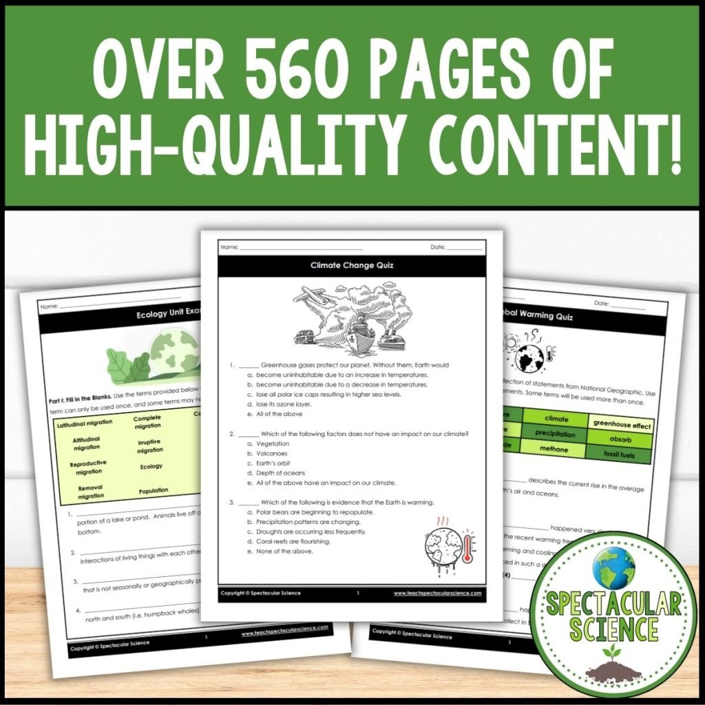 Environmental Science Full Year Review & Assessment Bundle ...