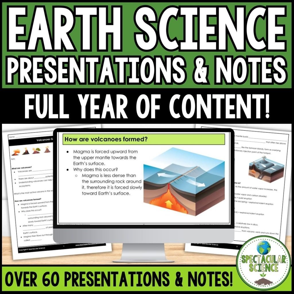 Earth And Space Science Presentations & Guided Notes Full Year Bundle ...