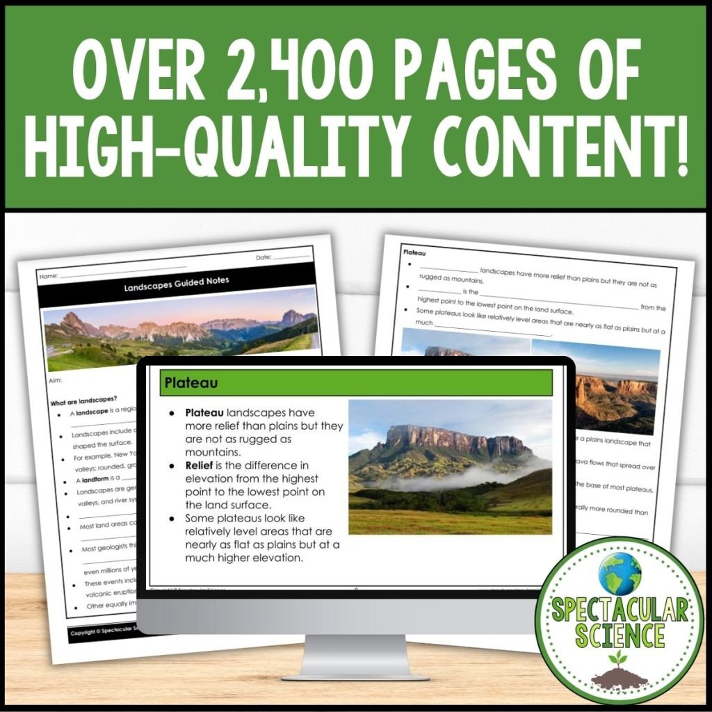 Full Year Of Earth Science Presentations & Guided Notes | Spectacular ...