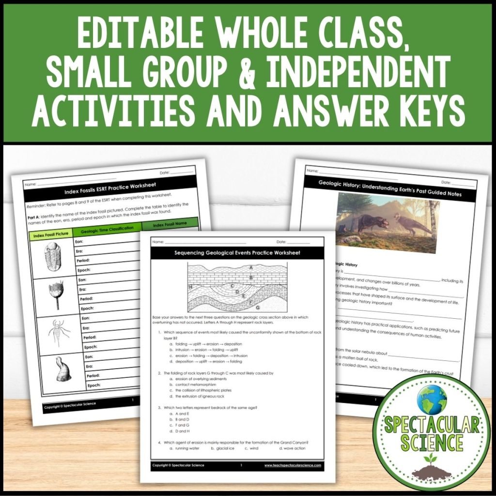 Geologic History Unit Bundle | Spectacular Science