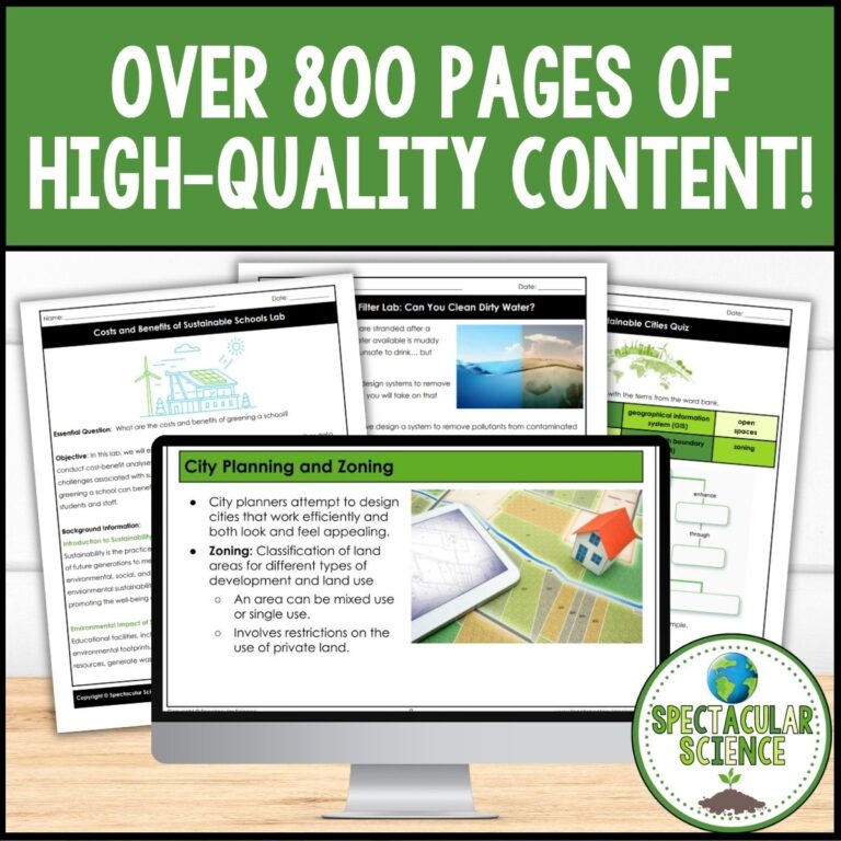 Humans And The Environment Unit Bundle - Urbanization, Pollution ...