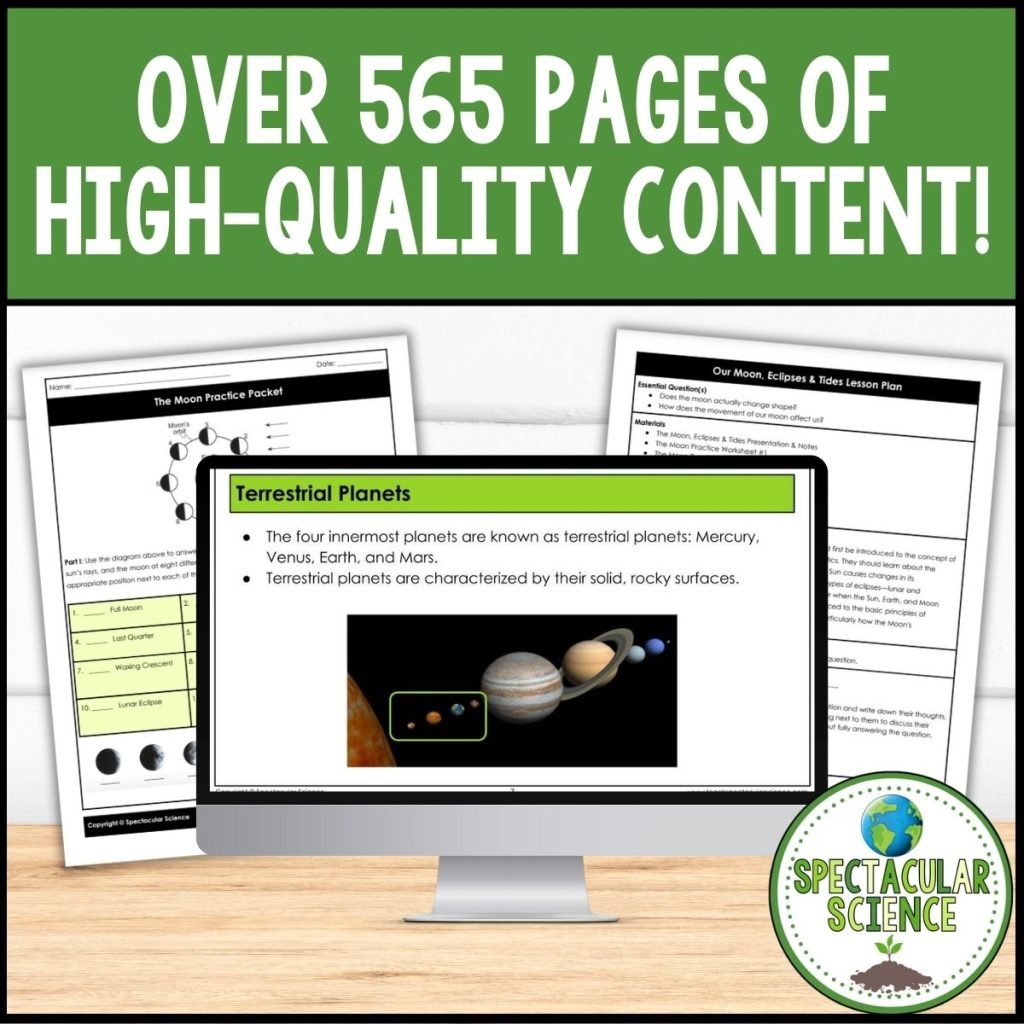 Solar System Bundle - Astronomy Activities, Worksheets, Sun Moon And ...