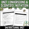Unit Conversions And Scientific Notation Unit - Notes, Measurement ...