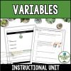 Scientific Variables Unit - Independent And Dependent Variables ...