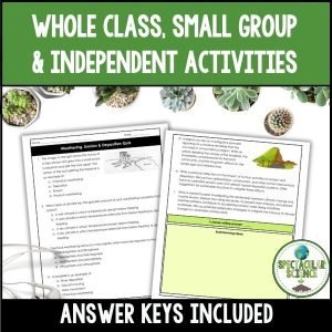 Weathering, Erosion, & Deposition Unit - Earth's Surface, Mechanical ...