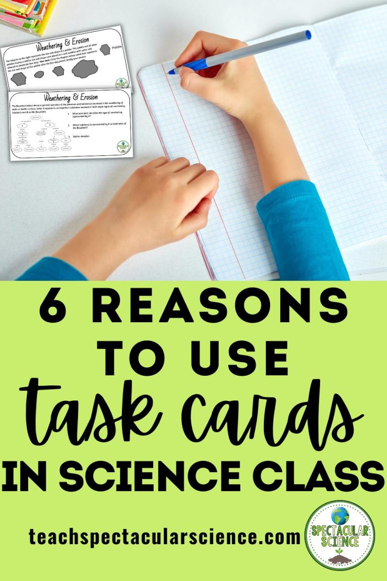 6 Reasons To Use Task Cards In Your Science Class | Spectacular Science