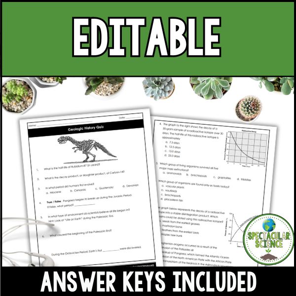 Geologic History Review & Assessments | Spectacular Science