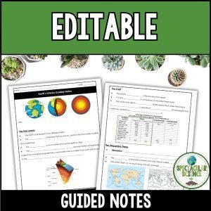 Earth's Layers Presentation & Guided Notes | Spectacular Science
