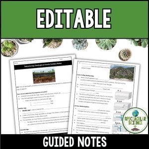 Sequencing Geological Events Presentation & Guided Notes | Spectacular ...