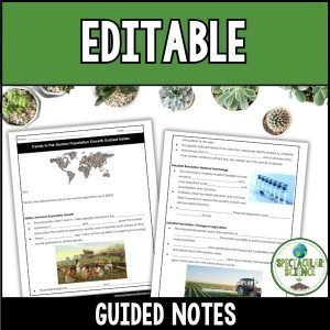 Trends In Human Population Growth Presentation And Guided Notes ...