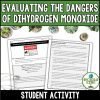 Evaluating The Dangers Of Dihydrogen Monoxide Assignment - Earth ...
