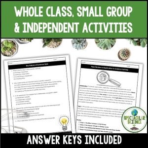 Nature Of Science Unit - Worksheets, Scientific Method, Data ...
