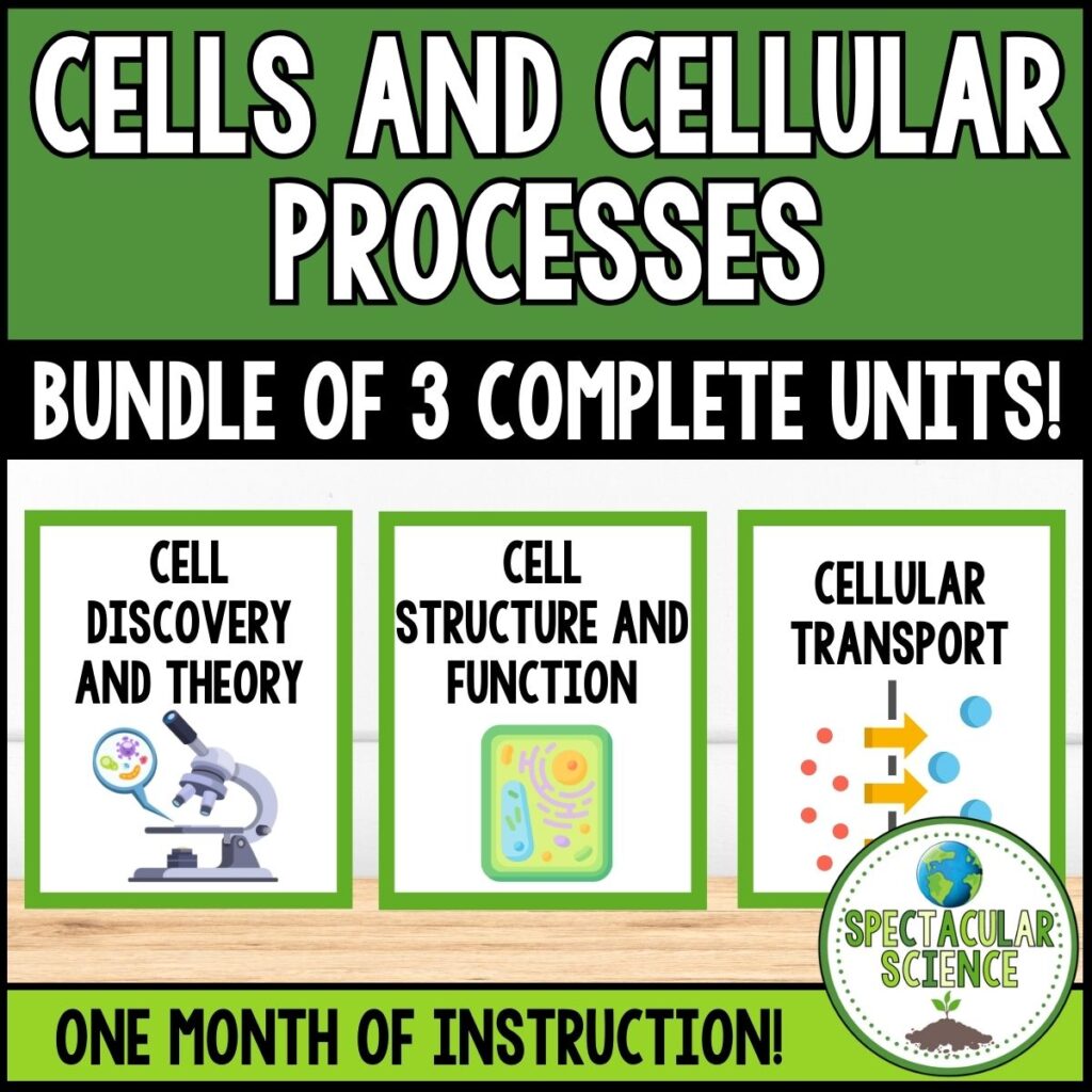 Cells And Cellular Processes Unit Bundle | Spectacular Science