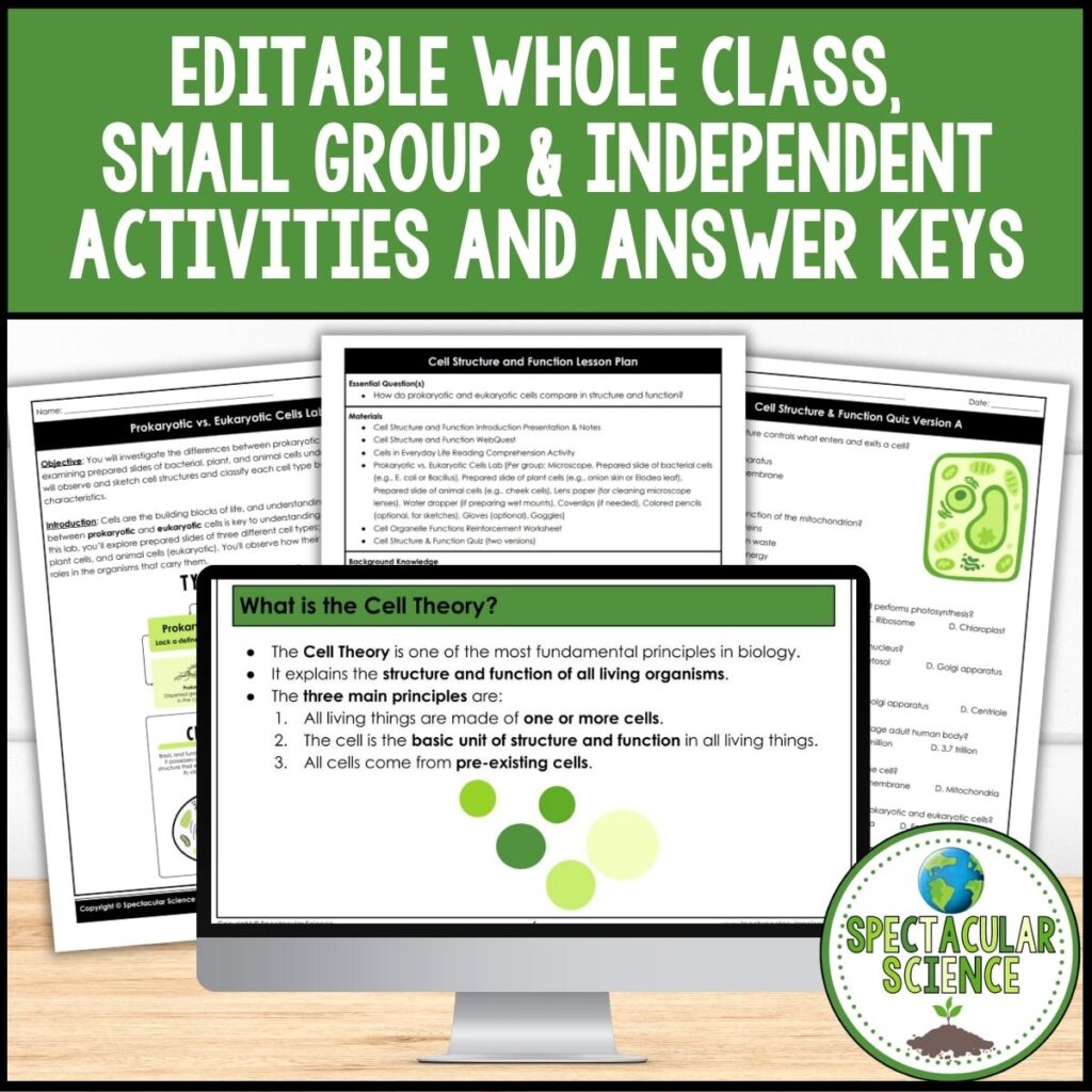 Cells And Cellular Processes Unit Bundle | Spectacular Science