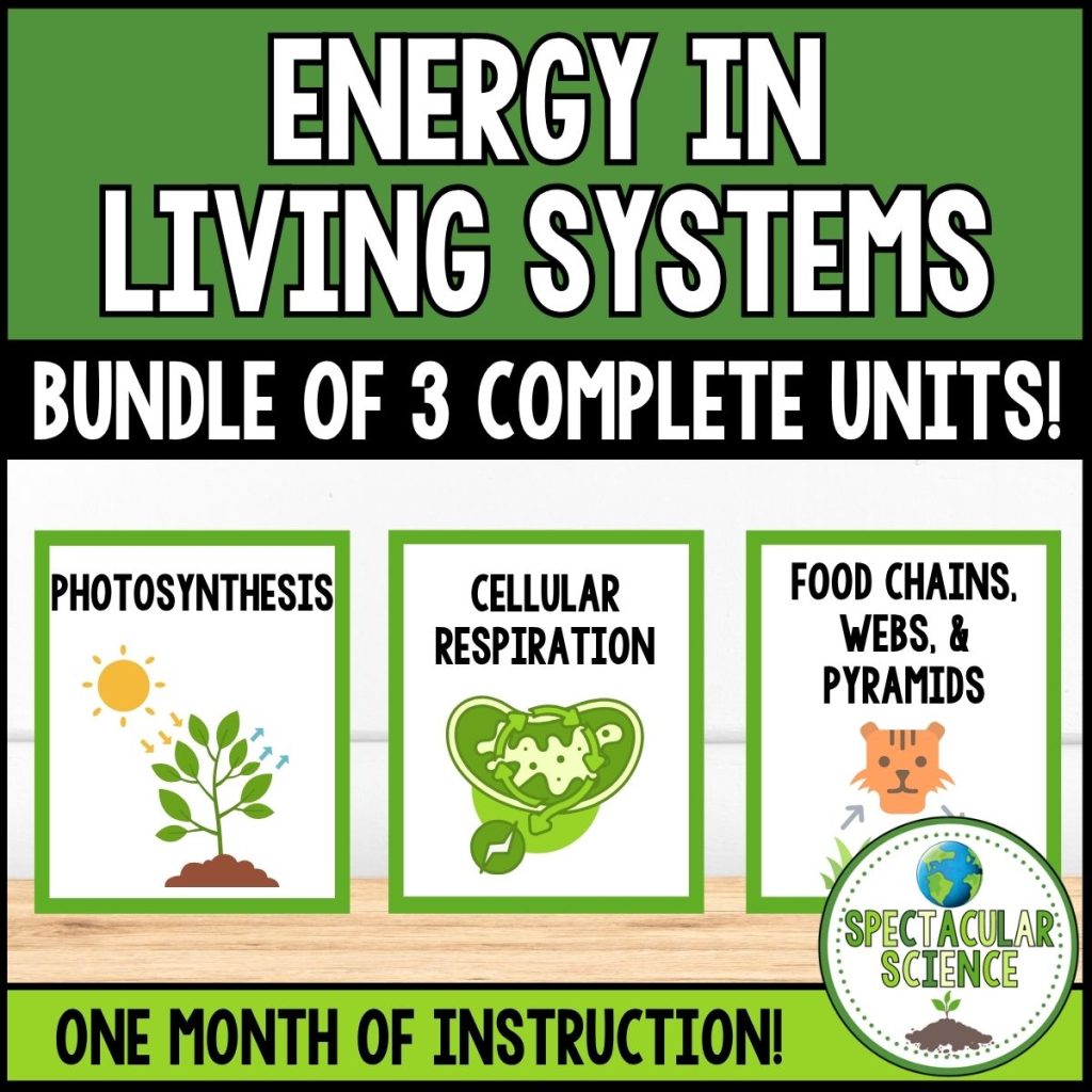 Energy In Living Systems Unit Bundle | Spectacular Science