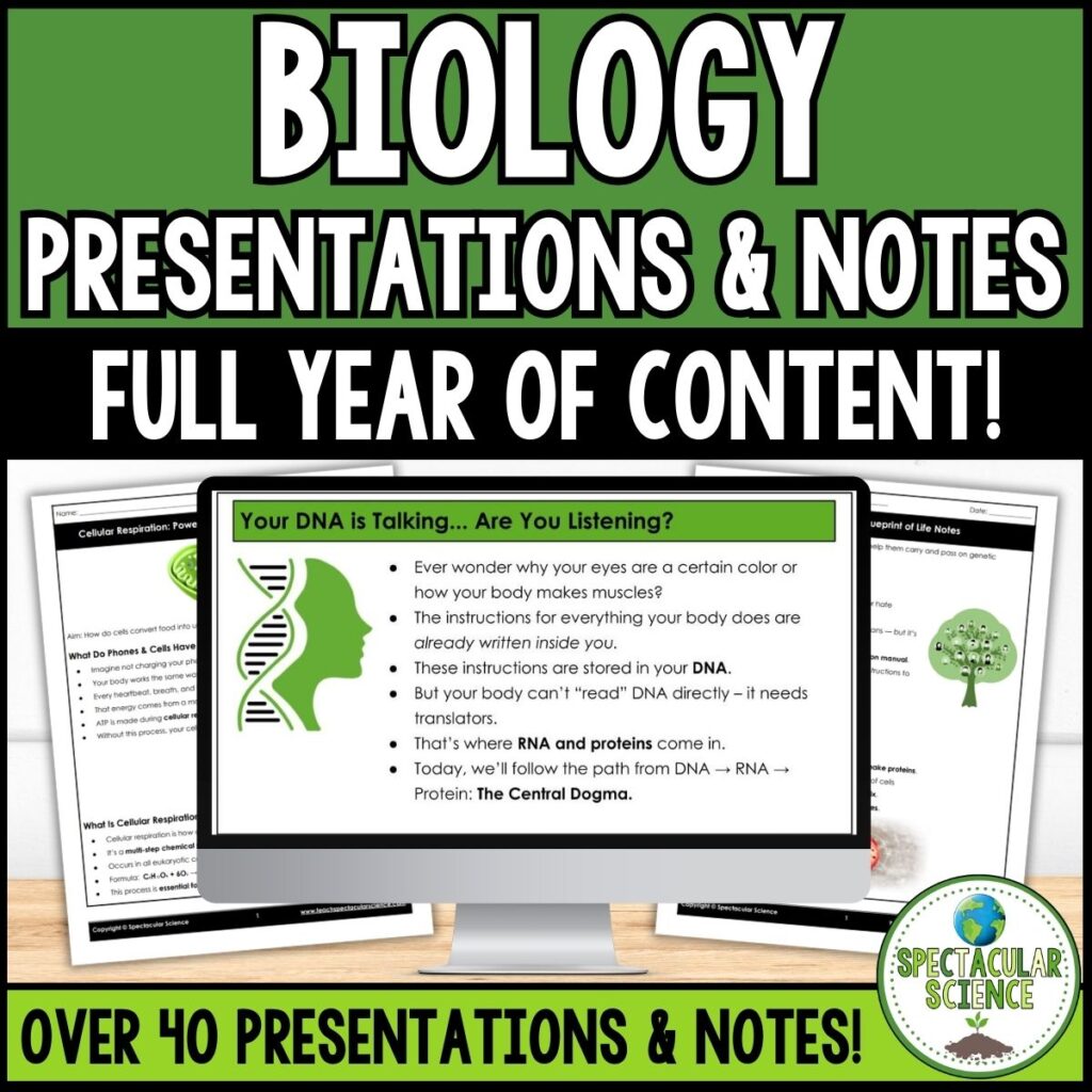 Biology Full Year Presentation & Notes Bundle
