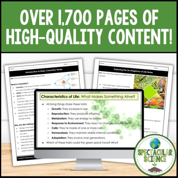 Biology Full Year Presentation & Notes Bundle