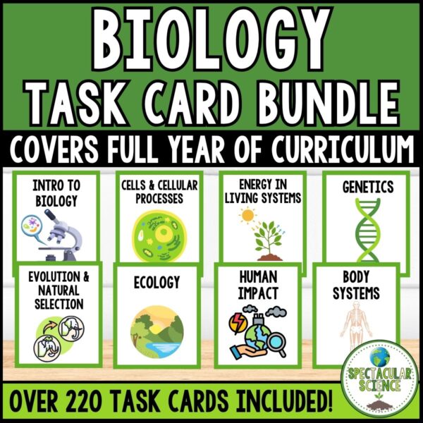 Biology Task Cards - Warm Ups, Exit Tickets